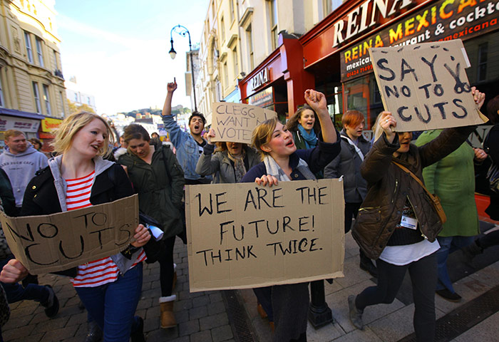 Student protests against cuts and fees photo gallery, November 24 2010 ...